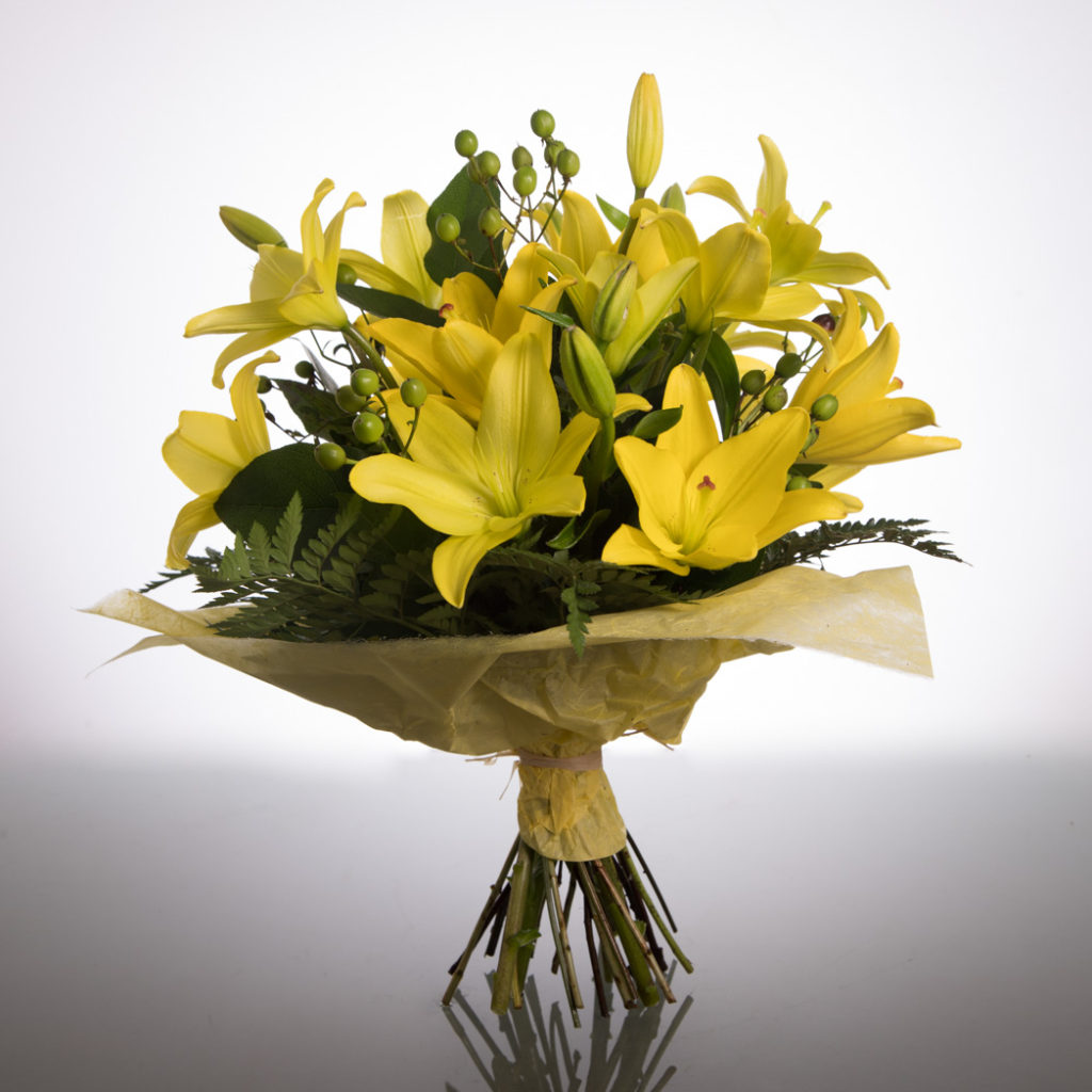 Ramo Lilium amarillo variado - Floristeria Fontanillas