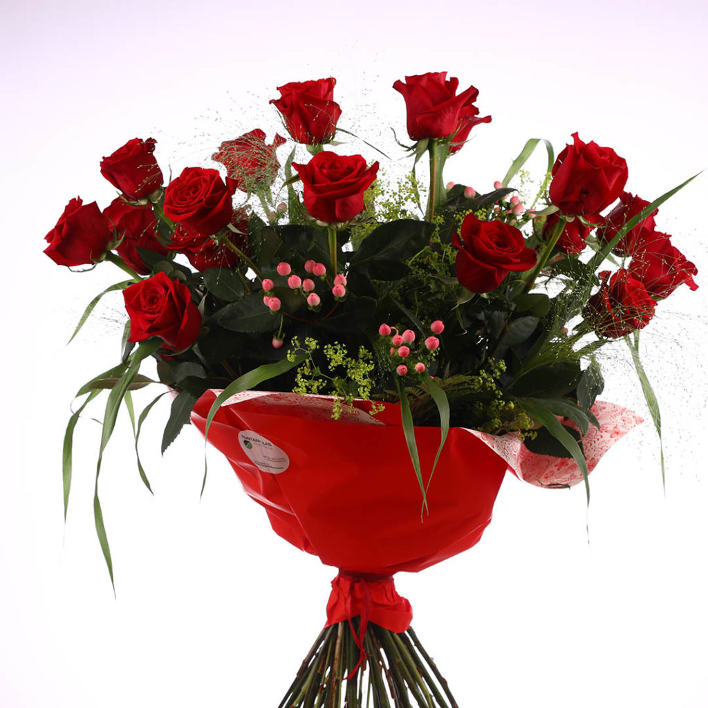 Ramo de 18 Rosas rojas extra – Floristeria Fontanillas